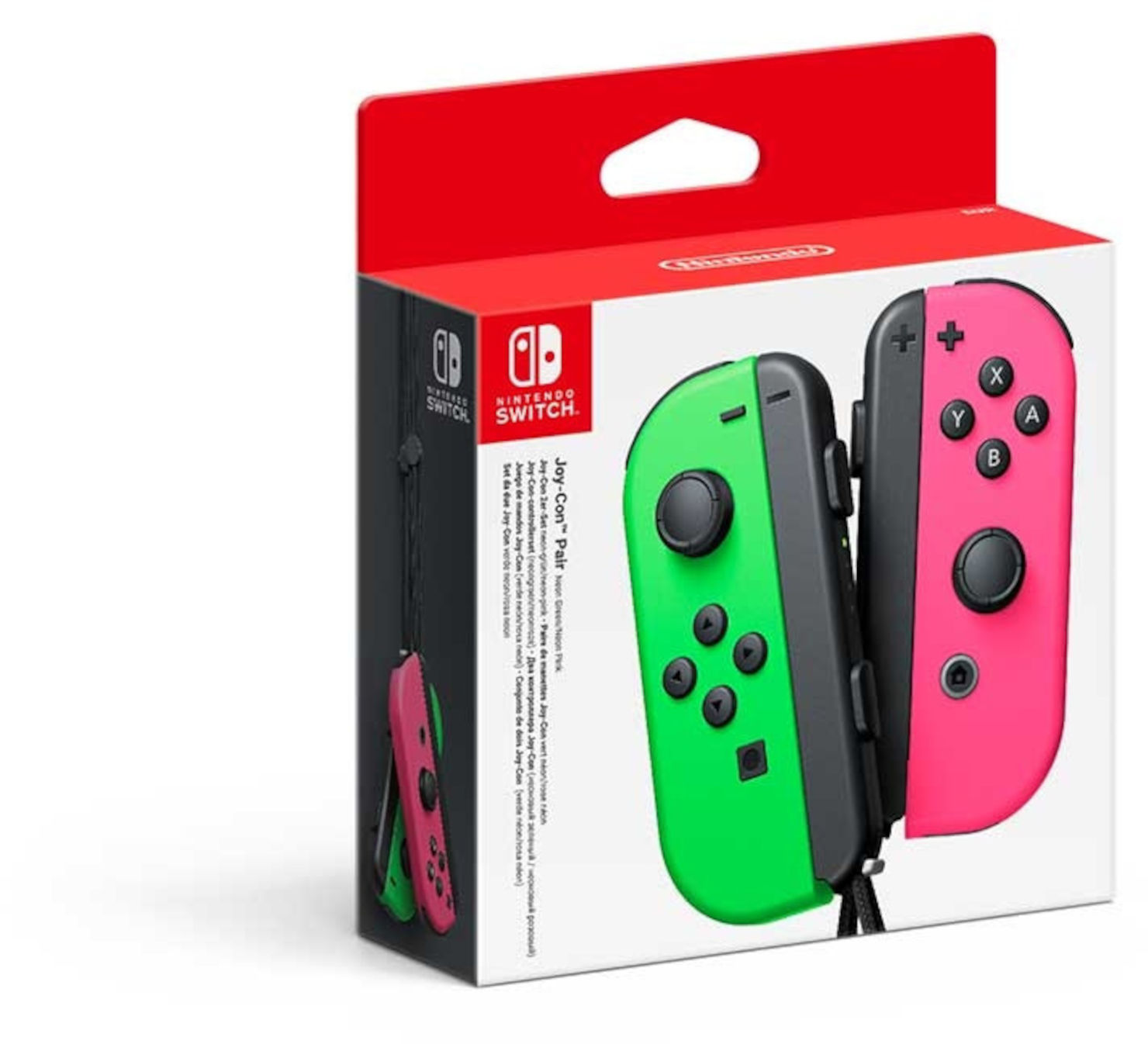 ‫NINTENDO - Nintendo Switch Joy-Con Pair Pink & Green זוג בקרי ג’וי-קון ...