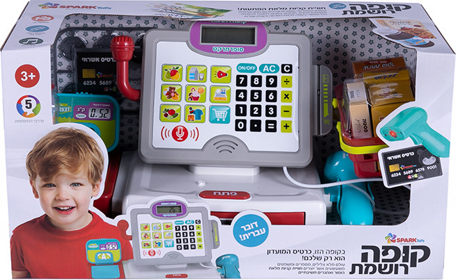 ‫Spark Toys - קופה רושמת דוברת עברית עם מיקרופון | סופר-פארם‬