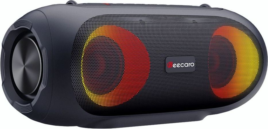 ‫Beecaro - רמקול אלחוטי מבית beecaro דגם GF702 בצבע שחור עם תאורת RGB | סופר-פארם‬