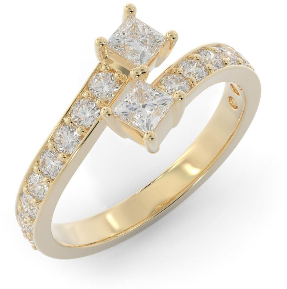 ‫Diana Rafael - ביורק - טבעת טוויסט משובצת יהלומים | סופר-פארם‬