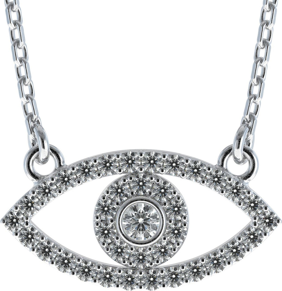 ‫Diana Rafael - מלכורה אקינו - תליון עין מצרית משובץ יהלומים בזהב לבן ...