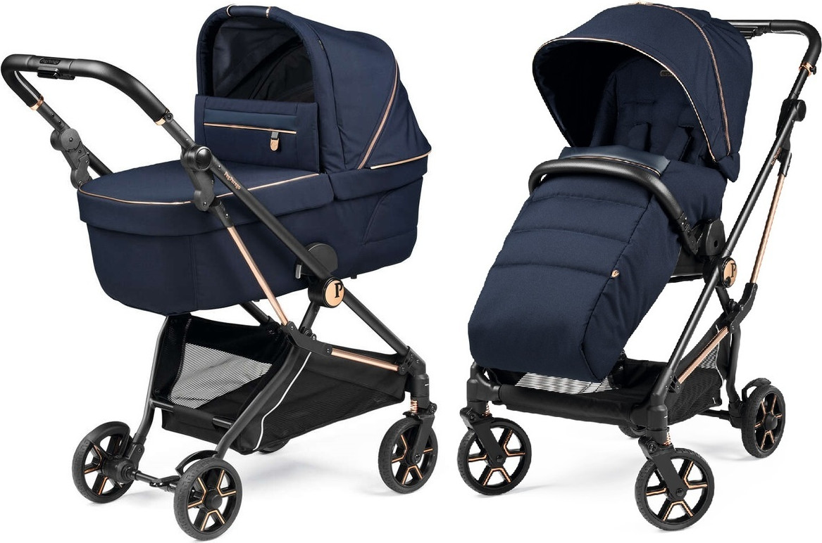 ‫Peg Perego - עגלת תינוק כולל אמבטיה וטיולון עם קיפול קומפקטי ואמבטיה ...