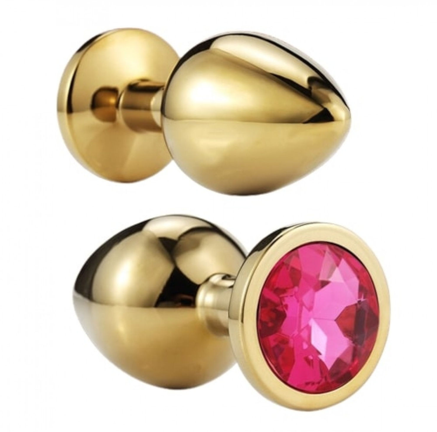‫סקס סטייל - Gold Jewel Plug | פלאג אנאלי מתכתי בגודל בינוני עם אבן נוי ...