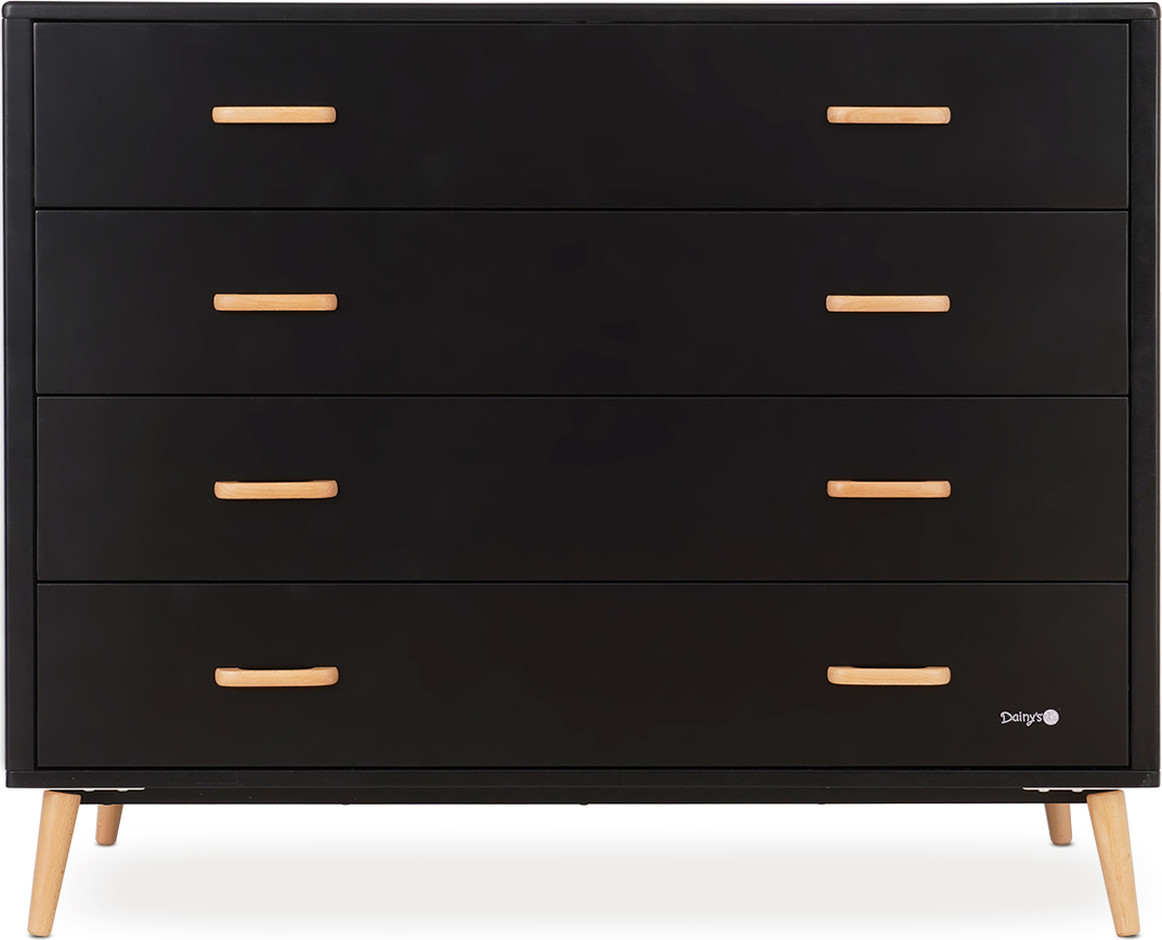 ‫Dainy's - שידת אחסנה אליסון שחור/עץ - Alison™ Dresser Black/Wood 120 ...