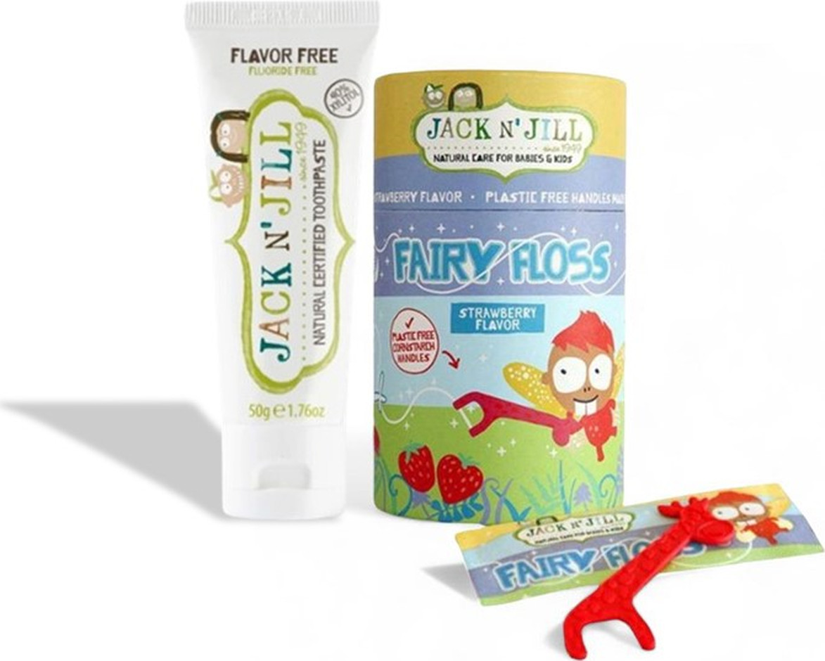 ‫Jack N' Jill - מארז טובים השניים לשיניים: משחת שיניים טבעית בטעם טבעי ...