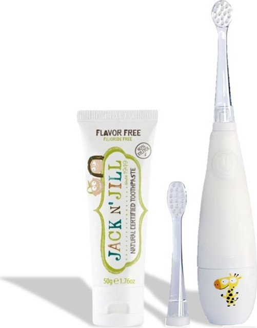 ‫Jack N' Jill - מארז טובים השניים לשיניים: מברשת שיניים חשמלית “מדגדגת ...