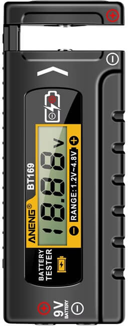 ‫IMATRIX - בודק סוללות דיגיטלי מתאים לסוללות C,D,AA,AAA,סוללות מטבע ...