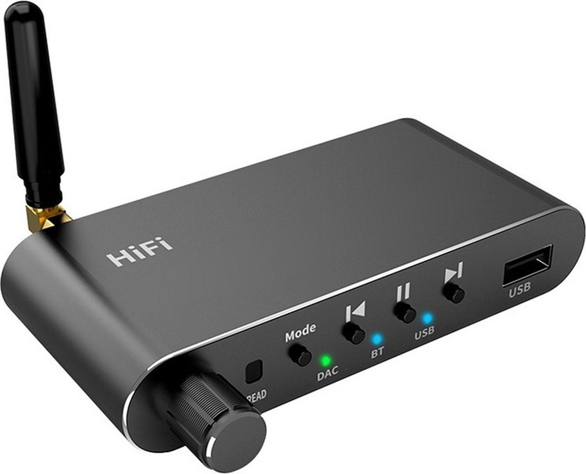 ‫IMATRIX - מקלט / משדר מתאם בלוטוס 5.1 עם DAC מובנה A05 – כולל כניסה ...