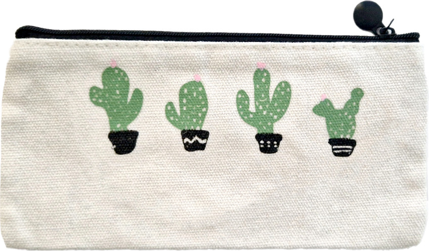 ‫Mokile - קלמר קנבס מעוצב קקטוסים – יכול לשמש גם כתיק איפור אופנתי ...