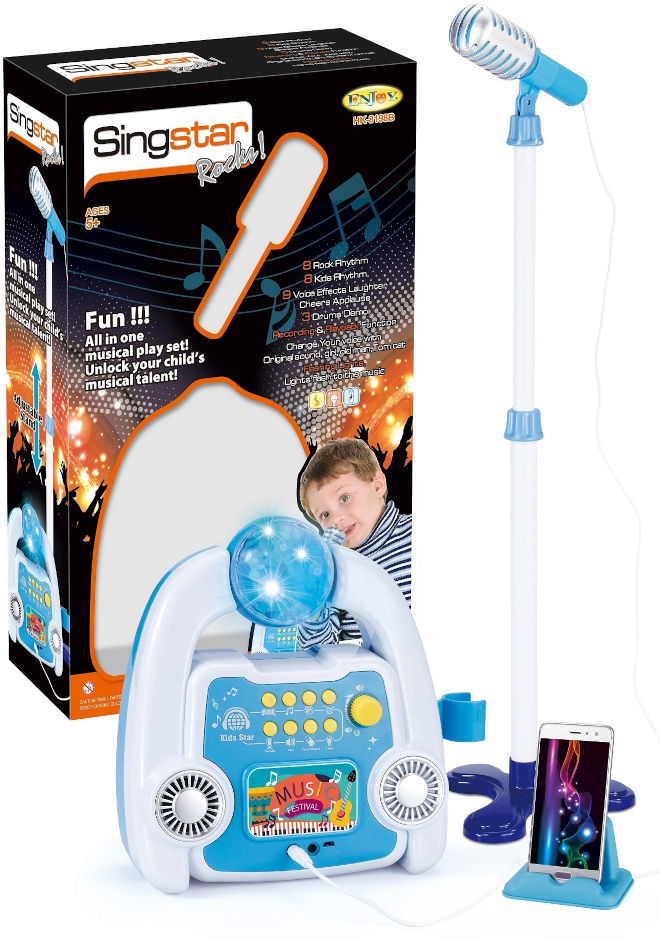 ‫RITCO - עמדת קריוקי + מגבר צבע כחול | סופר-פארם‬