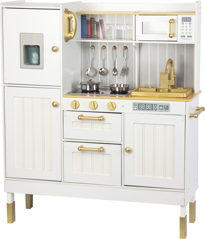 ‫Green Toys - מטבחים לילדים – מטבח עץ אלקטרוני עם ברז מוציא מים דגם נטע ...