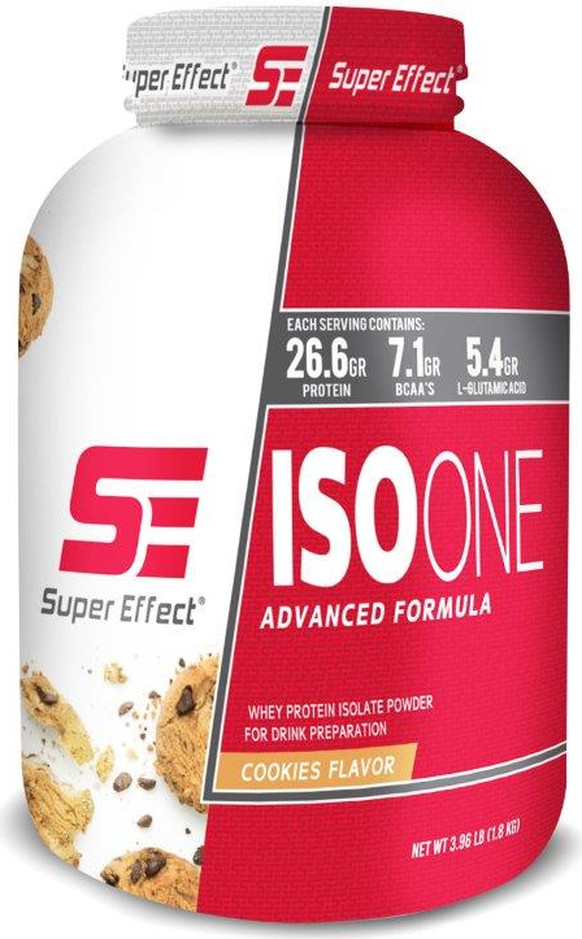 ‫Super Effect - אבקת חלבון איזו וואן 1.8 ק"ג - ISO One - קרם-עוגיות ...