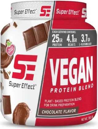 ‫Super Effect - אבקת חלבון טבעונית 700 גרם - Vegan - שוקולד | סופר-פארם‬