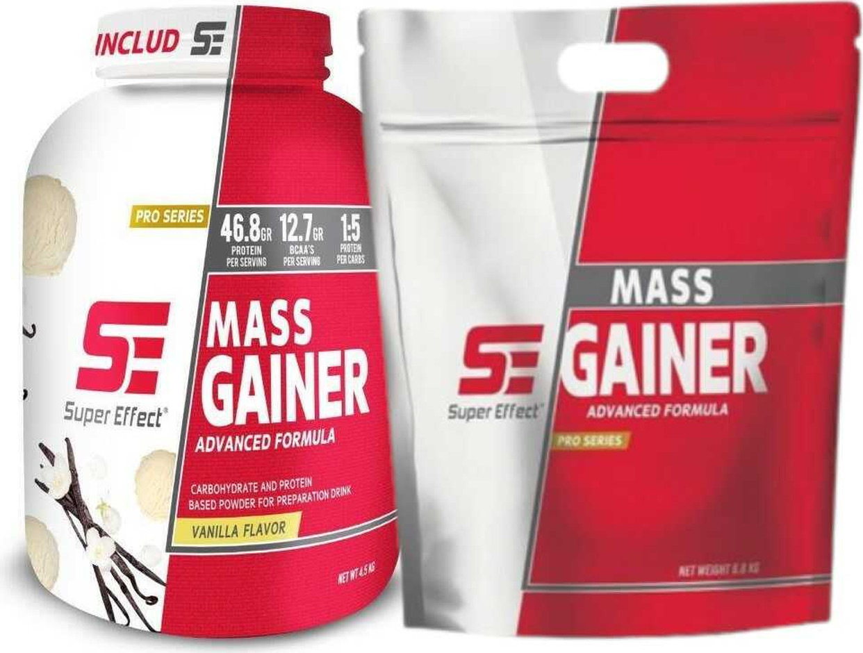 ‫Super Effect - גיינר - Mass Gainer - וניל, 4-קג | סופר-פארם‬