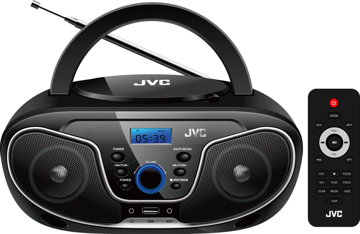 ‫JVC - רדיו דיסק שחור שלט JVC RD-N327R | סופר-פארם‬