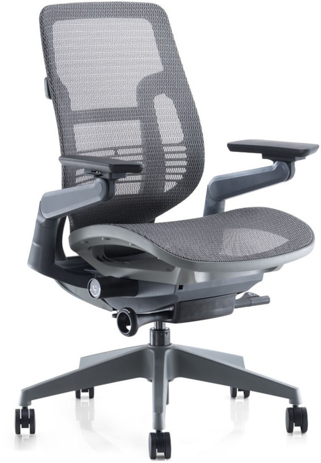‫Pro Set - כסא מנהלים – דגם פלקס נמוך בד רשת אפור | סופר-פארם‬