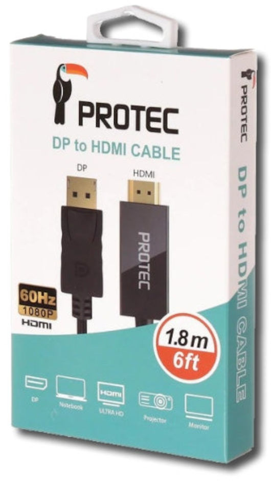 ‫Protec - PROTEC כבל HDMI - DP - 2K - 4K60HZ | סופר-פארם‬