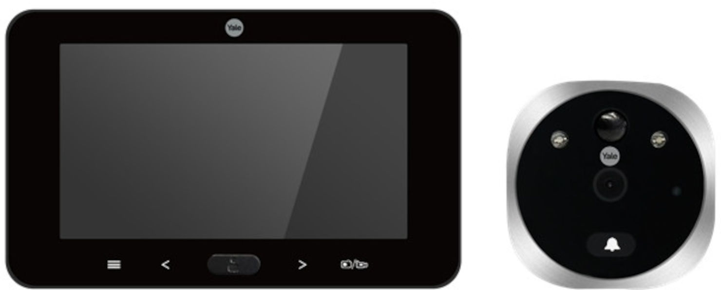 ‫Yale - עינית דיגיטלית מקליטה HD נטענת כולל חיישן תנועה Yale ייל ...