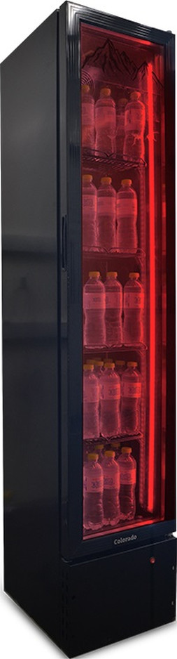 ‫Colorado - מקרר תצוגה צר 160 ליטר Colorado קולוראדו Slim Cooler Red ...