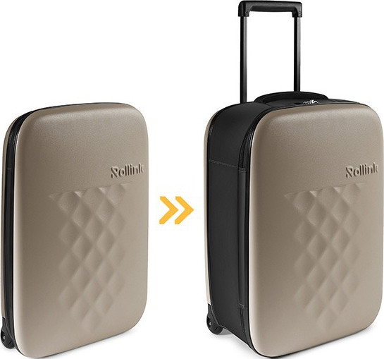 ‫ROLLNIK - FLEX VEGA המזוודה המתקפלת הדקה ביותר בעולם עליה למטוס 21 ...