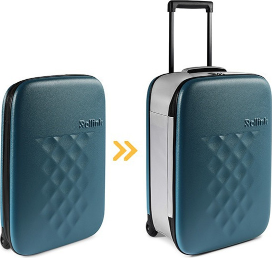 ‫ROLLNIK - FLEX VEGA המזוודה המתקפלת הדקה ביותר בעולם עליה למטוס 21 ...