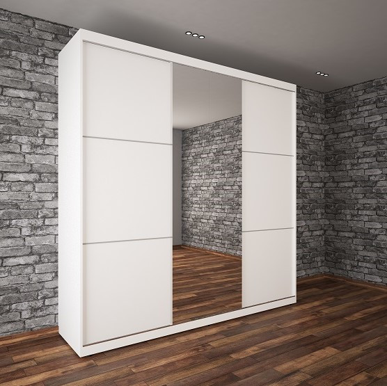 ‫HOUSE DESIGN - ארון הזזה 3 דלתות רוחב 2.40 מ'+ מראה דגם יובל 2025 ...