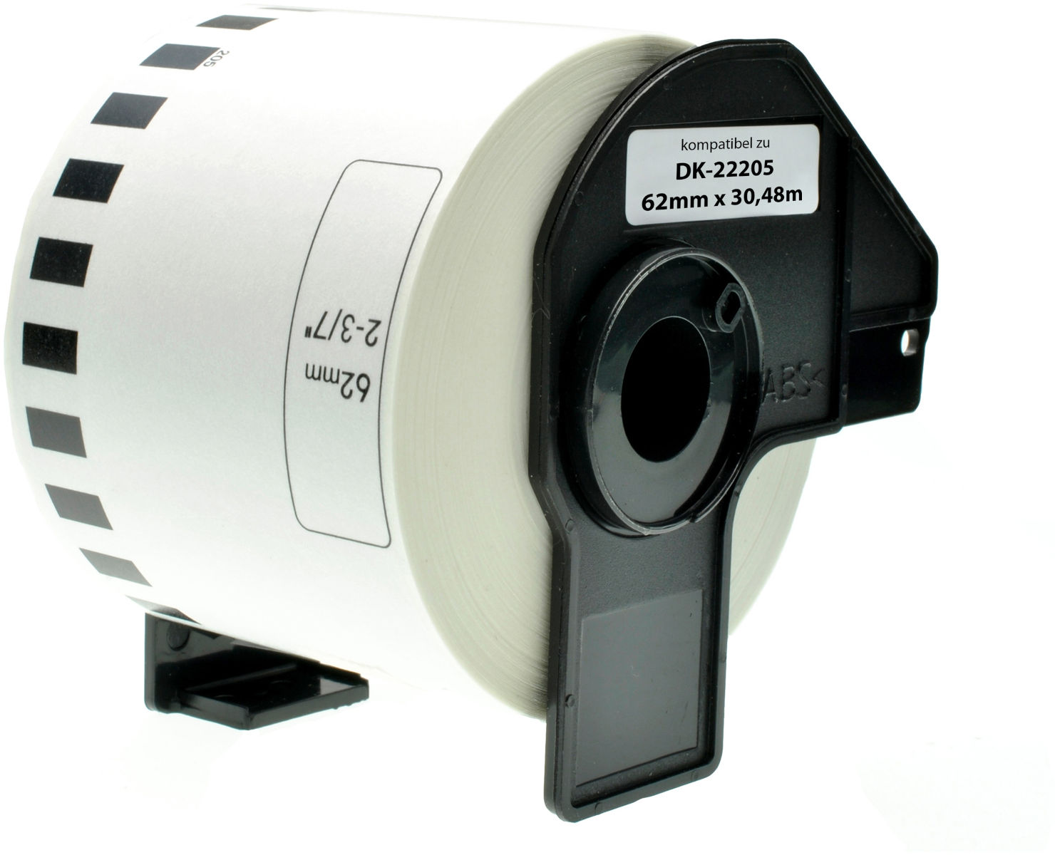‫BROTHER - מדבקות תואמות BROTHER DK-22205 (סרט רציף גודל תווית 62 מ"מ30 ...