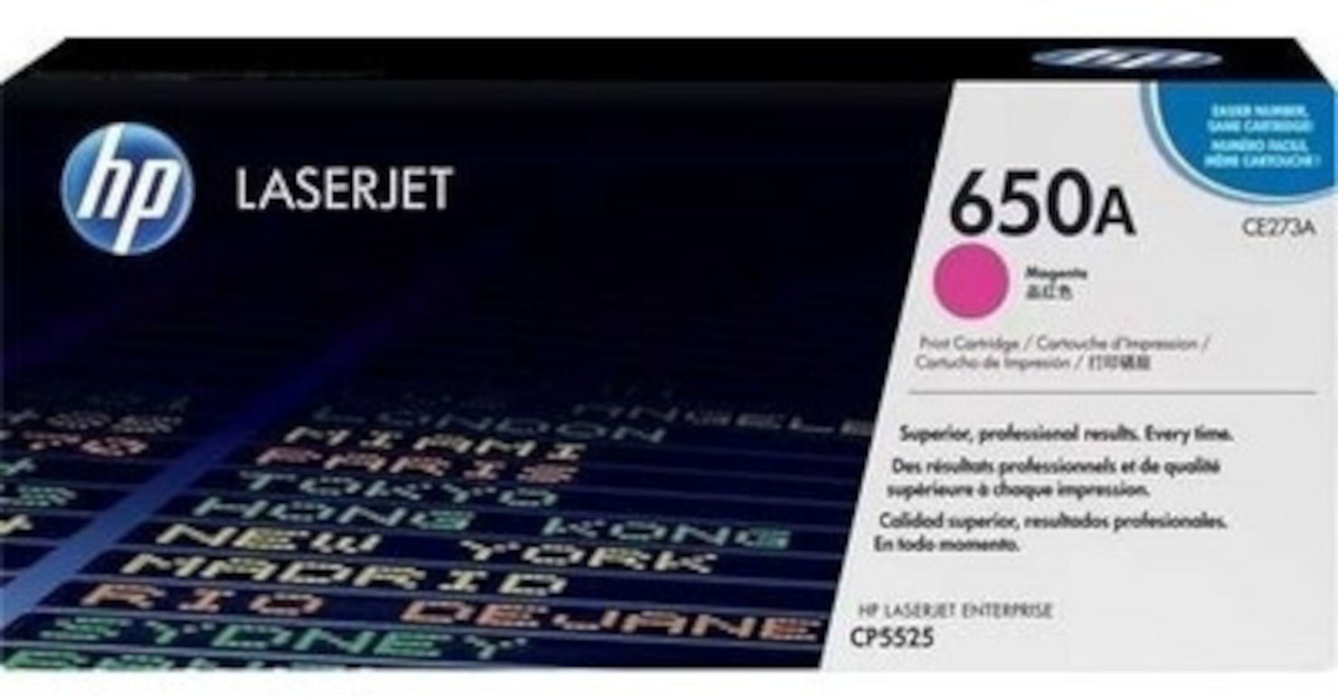 ‫HP - טונר אדום מקורי HP 650A CE273A | סופר-פארם‬