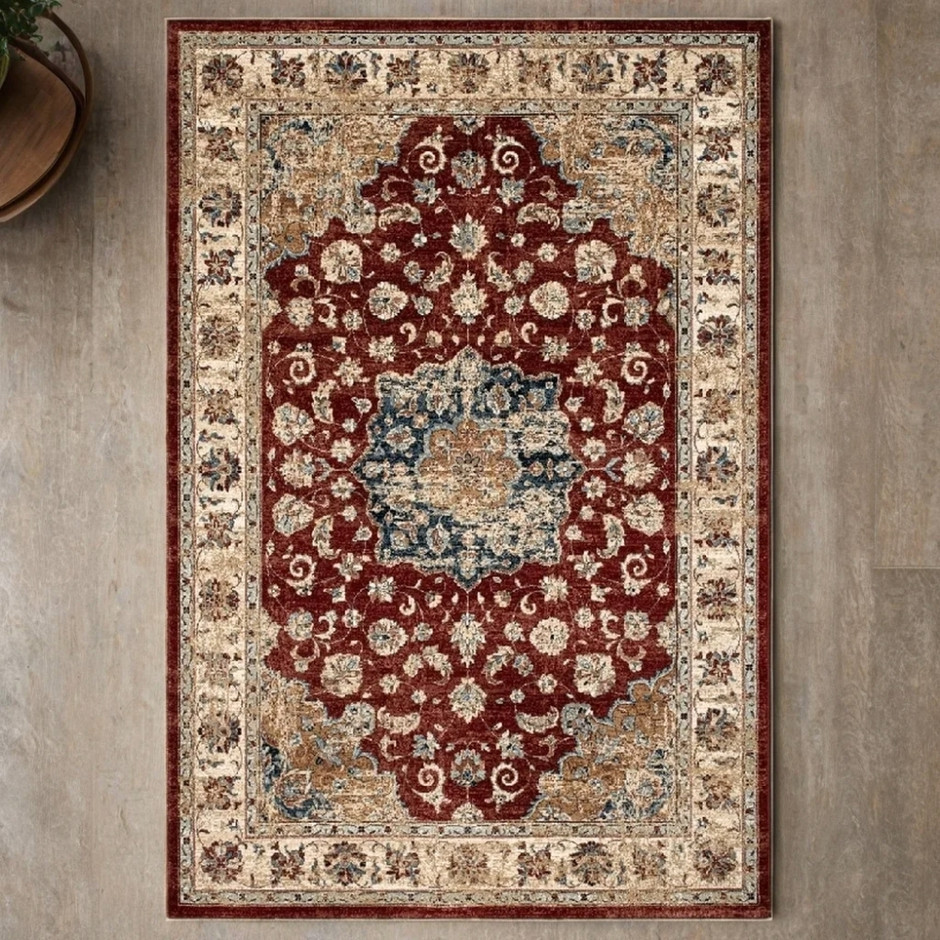 ‫שטיחי כרמל - שטיח בלגי מהודר עם נוכחות מודרנית ועיטורים קלאסיים – דגם ...