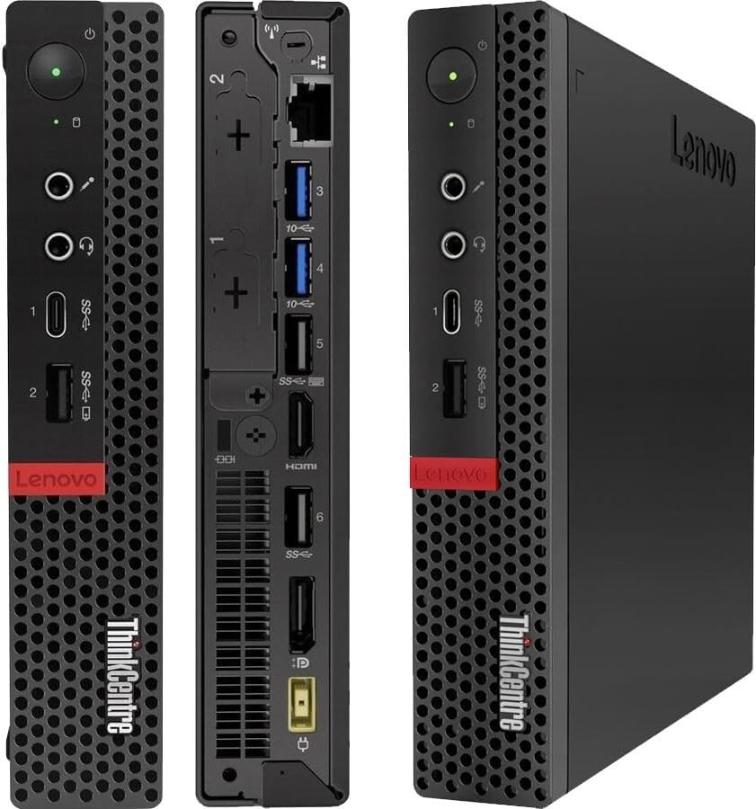 ‫Lenovo - מחשב נייח טייני מחודש Lenovo ThinkCentre M720Q Tiny Desktop ...