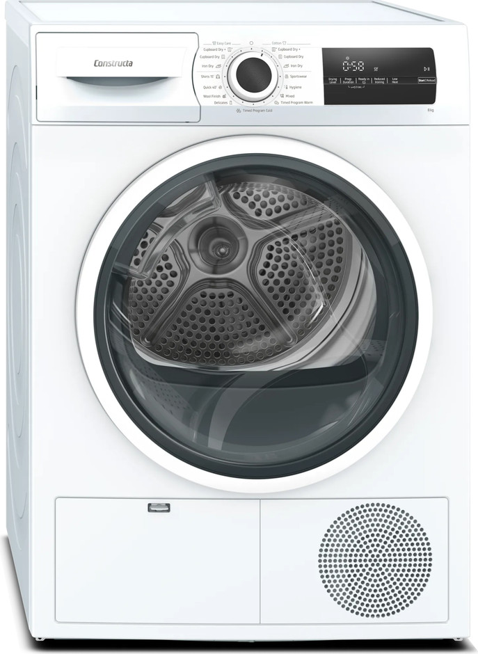 ‫Constructa - מייבש כביסה קונדנסור 8 ק"ג קונסטרוקטה דגם CWK3N202IL | סופר-פארם‬