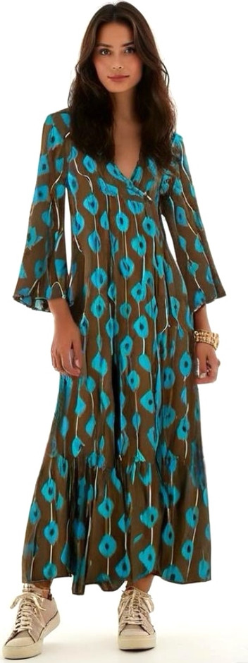 ‫Biancoghiaccio - שמלה ארוכה גב חשוף ביאנקוג’אצ’יו | סופר-פארם‬