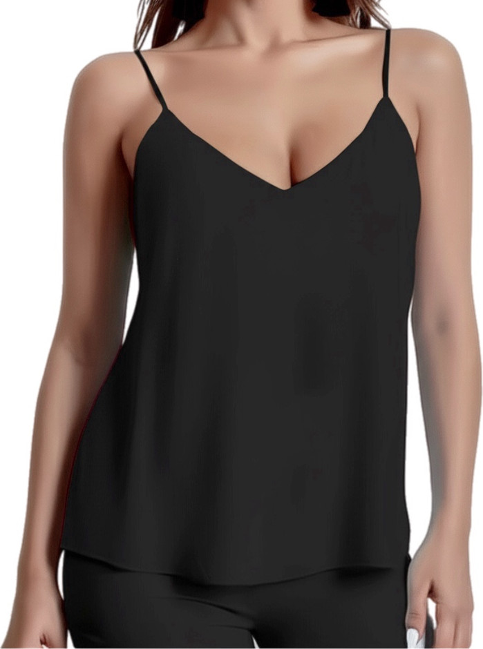 ‫Biancoghiaccio - גופיית סאטן שחורה ביאנקוג’אצ’יו | סופר-פארם‬