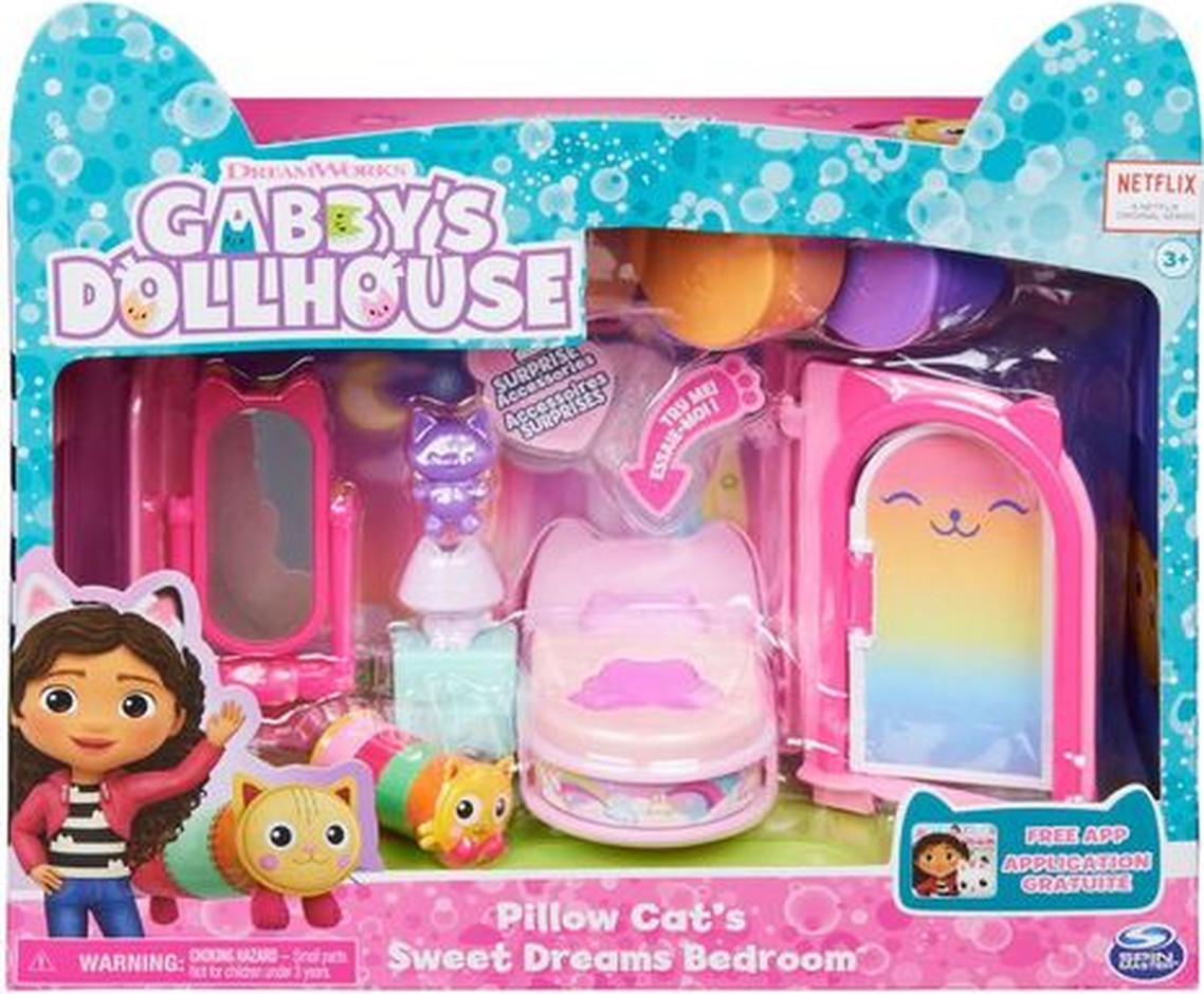 ‫Gabby's Dollhouse - בית הבובות של גבי -סט משחק של חדר השינה מבית ...