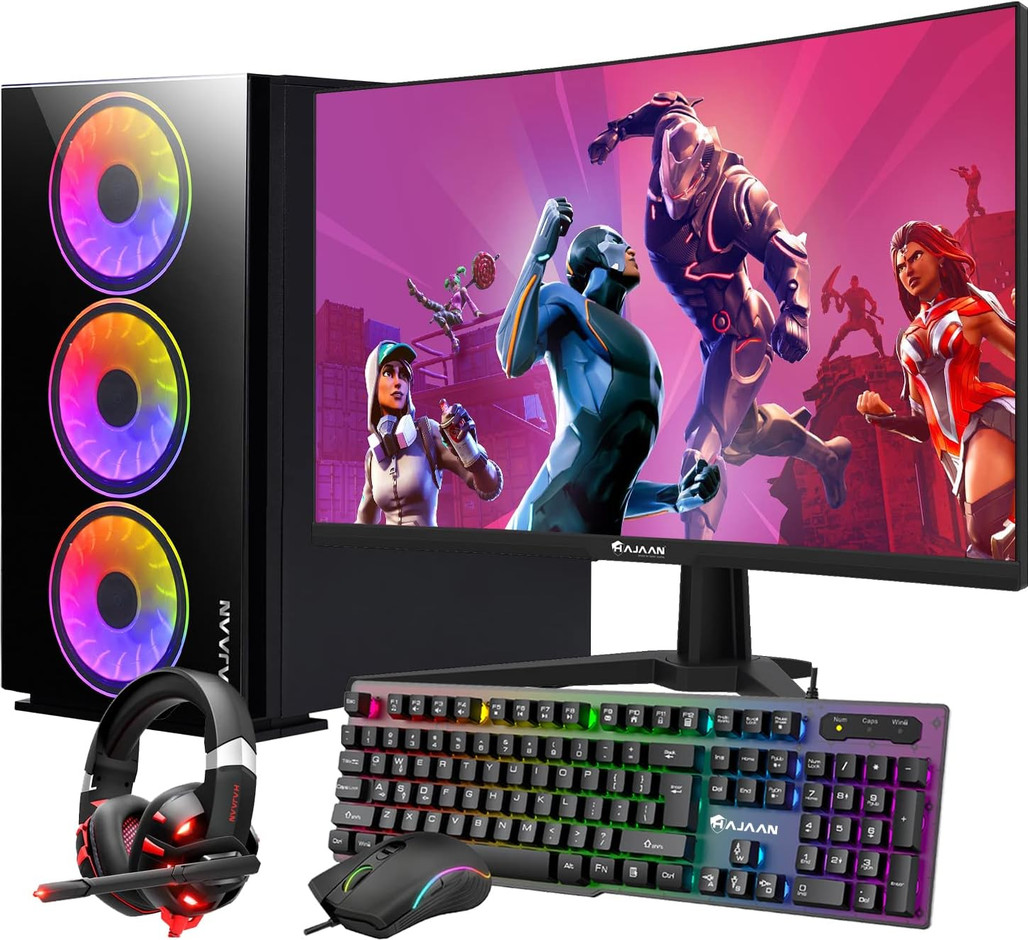 ‫Intel - ערכת מחשב גיימינג מושלמת כולל מסך 24" סט מקלדת ועכבר גיימינג ...