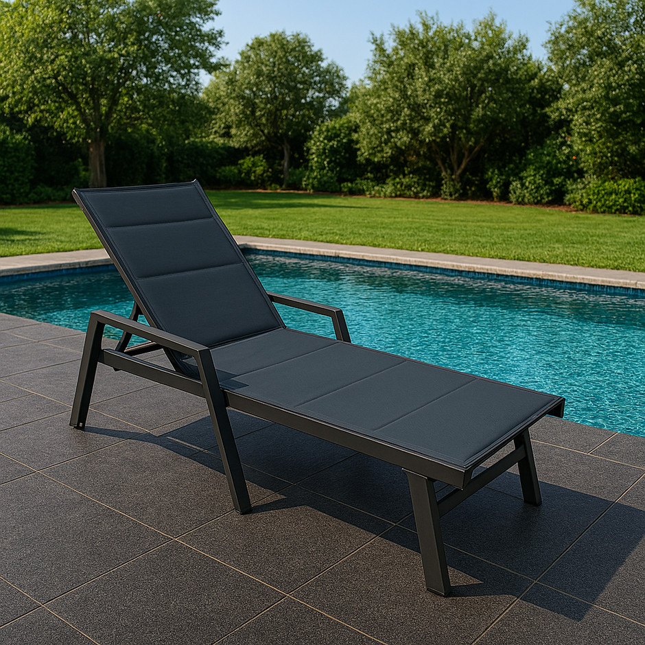 ‫רוזנפלד - מיטת שיזוף אלומיניום אנטי חלודה – צבע אפור | מבית רוזנפלד ...