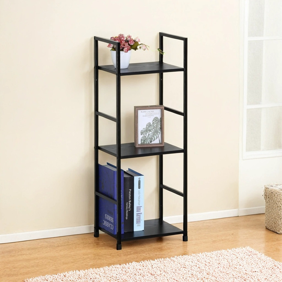 ‫רוזנפלד - כוננית מדפים מעוצבת 3 קומות בצבע שחור | מבית רוזנפלד | סופר ...