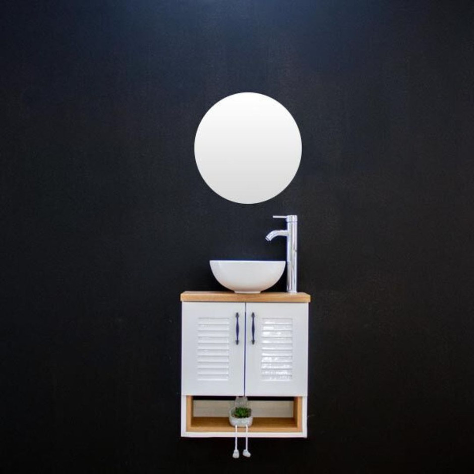 ‫חרסינה - ארון אמבטיה תלוי הארבן רוחב 47 ס"מ בעומק 24 ס"מ צבע לבן מבריק ...