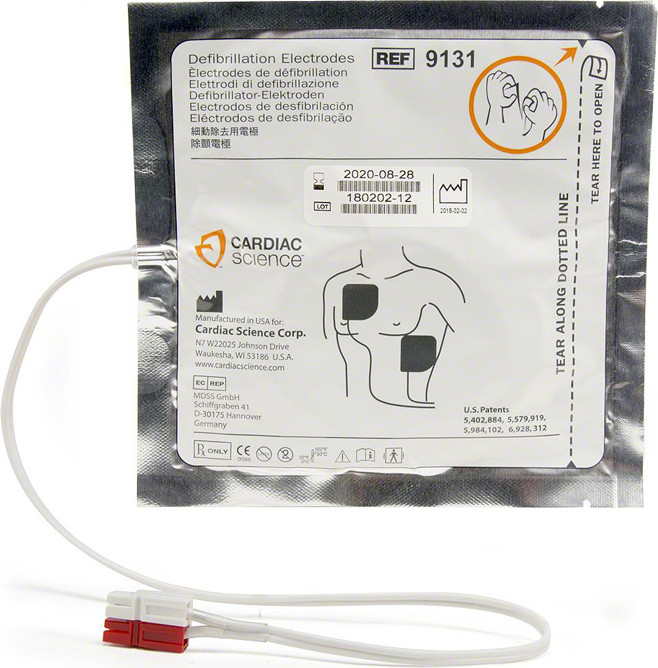 ‫עולם הרפואה - אלקטרודות לדפיברילטור Cardiac Science G3 POWERHEART ...