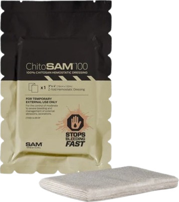 ‫ש.א.ג שרותי רפואה - תחבושת המוסטטית (‘CHITOSAM100 (3″*4 | סופר-פארם‬