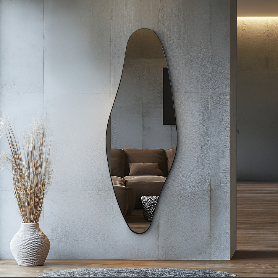 ‫BOHO11 - מראה אסימטרית אורגנית לקיר – עיצוב בוהו מודרני | סופר-פארם‬