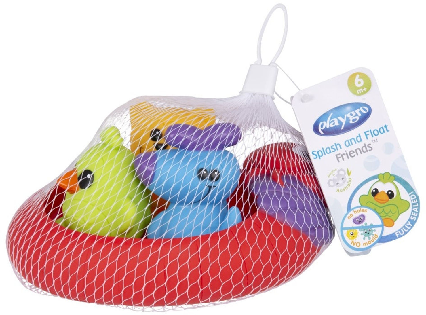 ‫PlayGro - צעצוע אמבטיה סירה עם 3 חיות | סופר-פארם‬