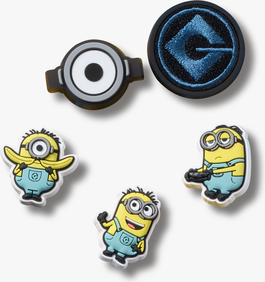 ‫Crocs - Crocs Jibbitz Minions - מארז 5 ג'יביטים קרוקס | סופר-פארם‬
