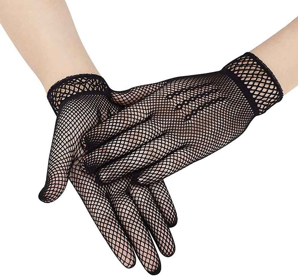 ‫בי מגניב - כפפות רשת קצרות שחורות | סופר-פארם‬