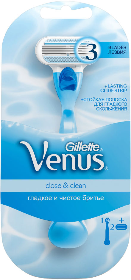 ‫ונוס - מכשיר גילוח קלאסי רב פעמי + 2 סכינים | סופר-פארם‬