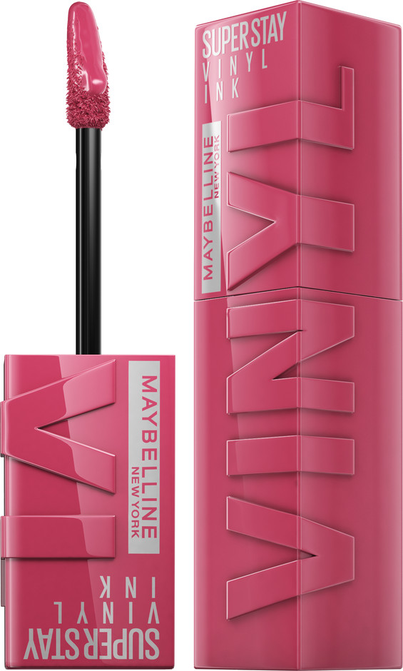 ‫MAYBELLINE - SUPERSTAY VINYL INK שפתון נוזלי בגימור מבריק עמידות עד 16 ...