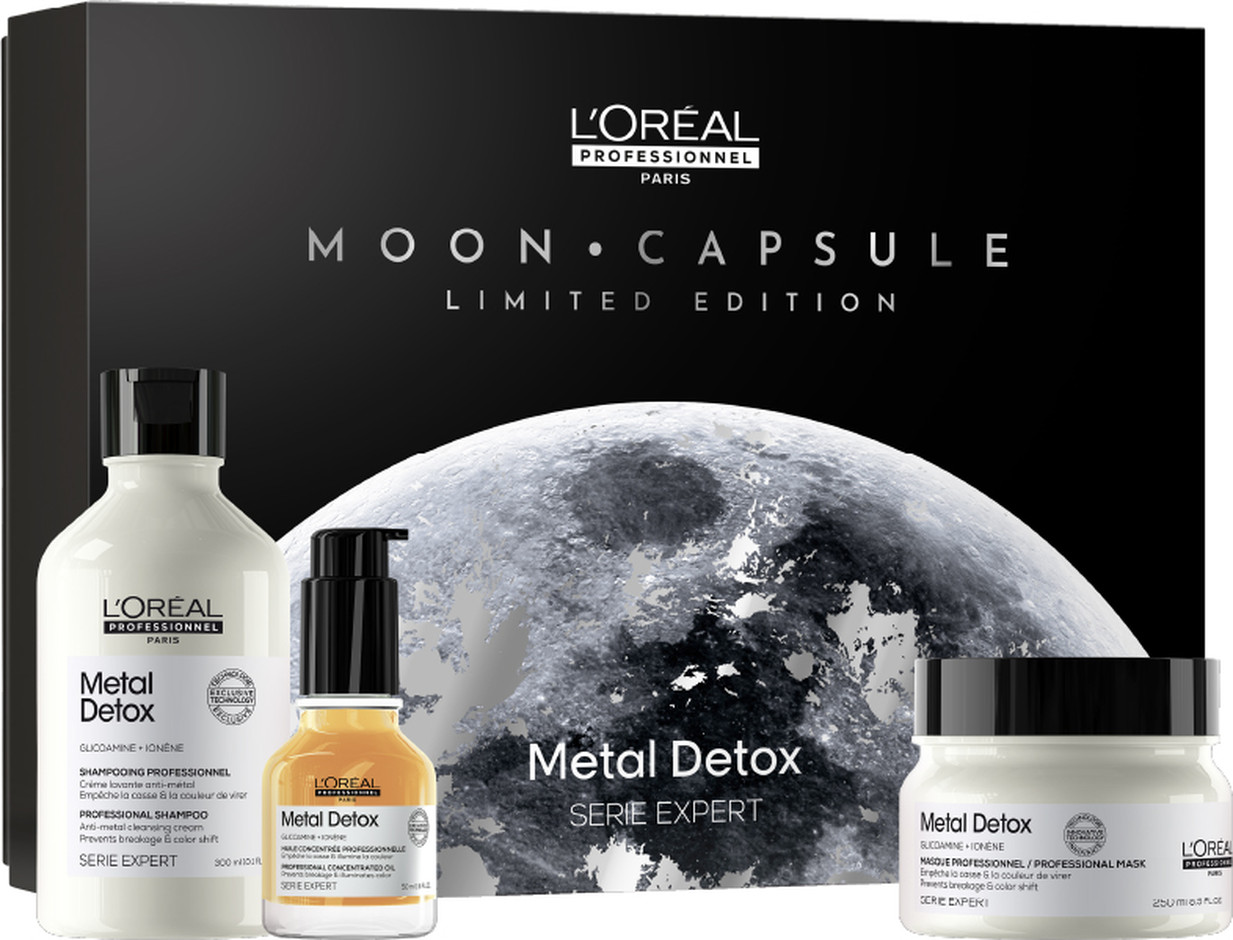 ‫L'OREAL PROFESSIONNEL - METAL DETOX סט שמפו מקצועי + מסכה מקצועית ...