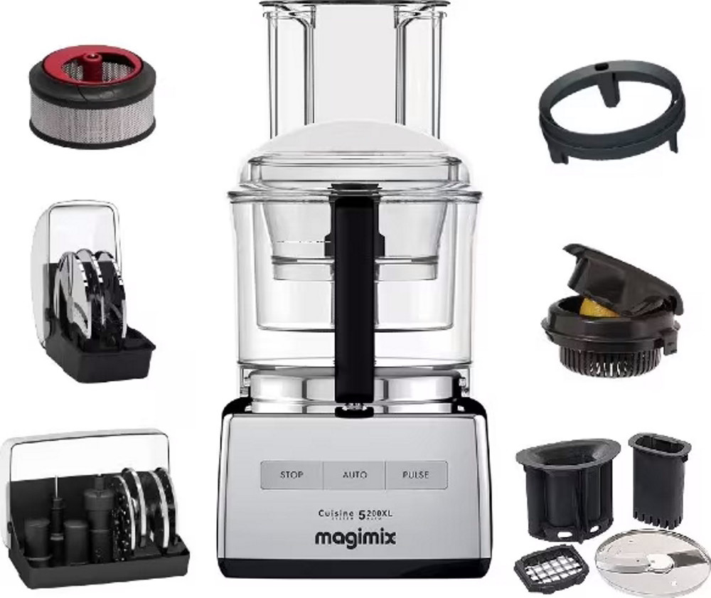 ‫Magimix - מעבד מזון מקצועי כולל אביזר מסטחת פירות קשים וסט דיסקיות ...