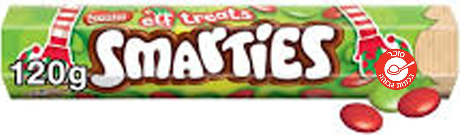 ‫נסטלה - Smarties Tube Elf 120g סמארטיז גרסת אלף | סופר-פארם‬