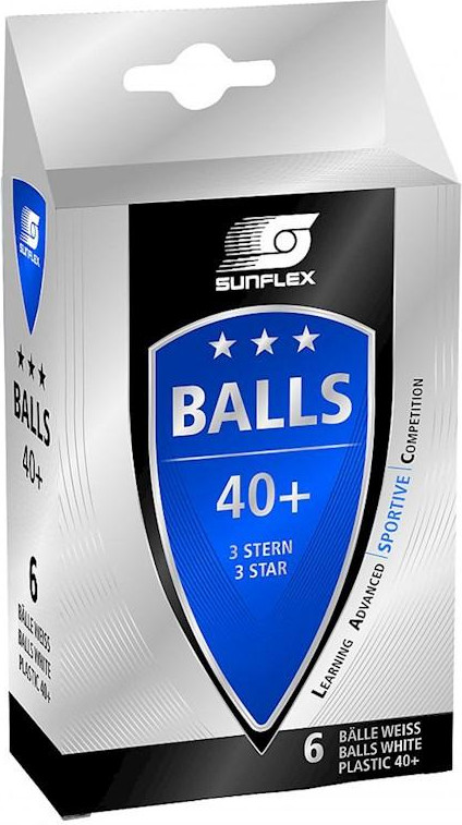 ‫SUNFLEX - 6 כדורי טניס שולחן 3 כוכבים SUNFLEX | סופר-פארם‬